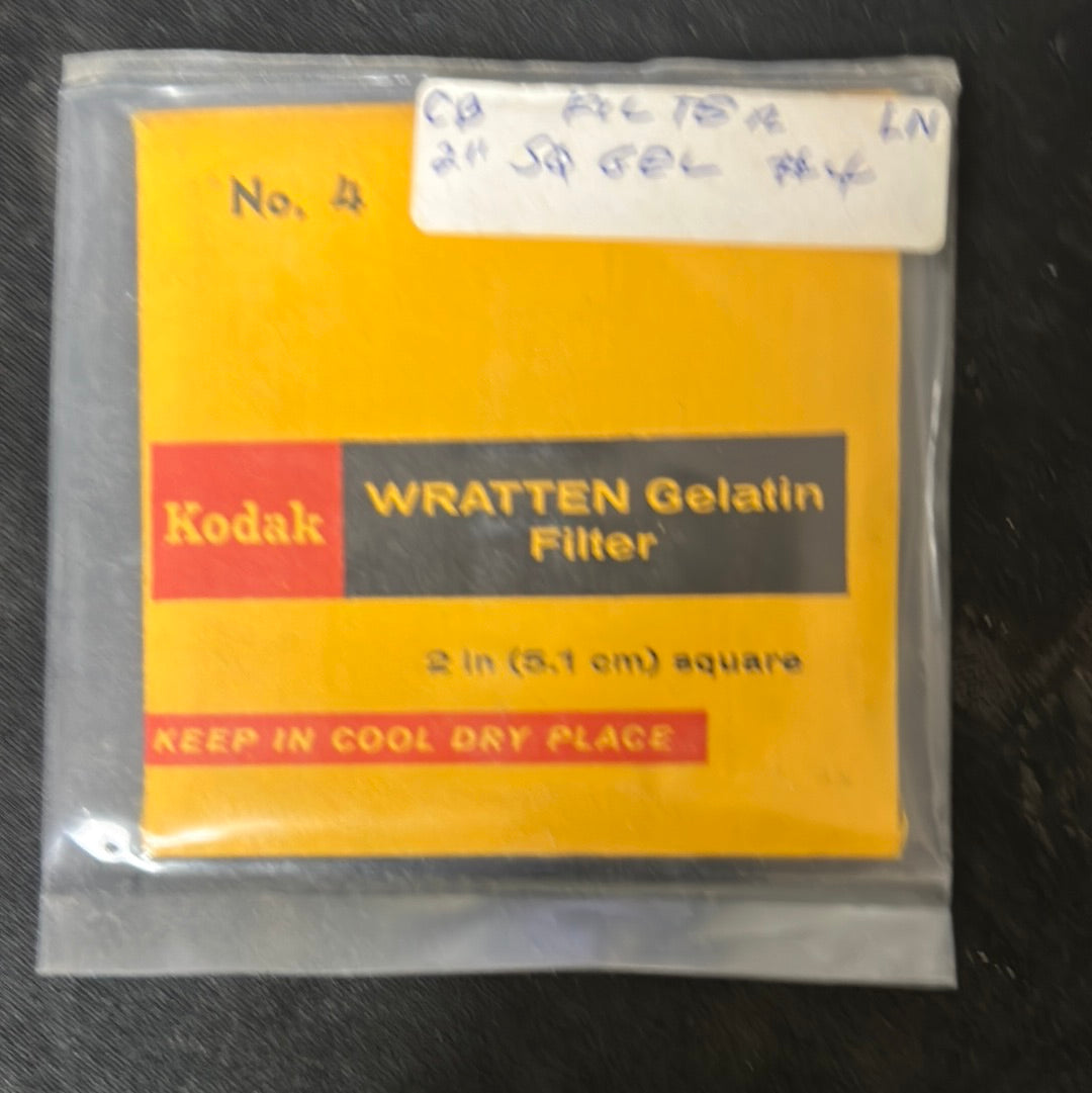 Kodak Wratten Gel Filter (No.4) 2" x 2" – Du-All Camera