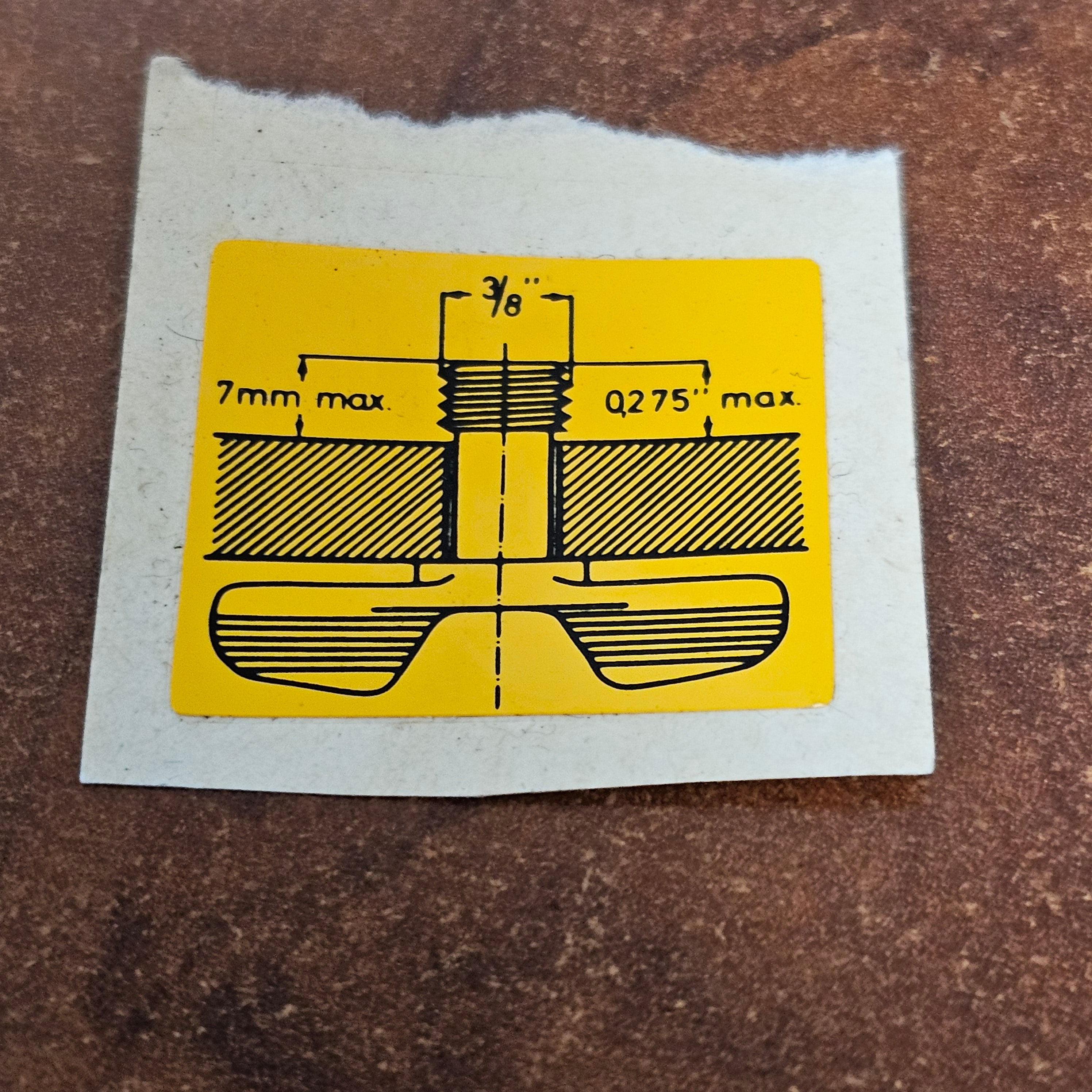 Arriflex SR1 SR2 Tripod Screw Warning Decal – Du-All Camera