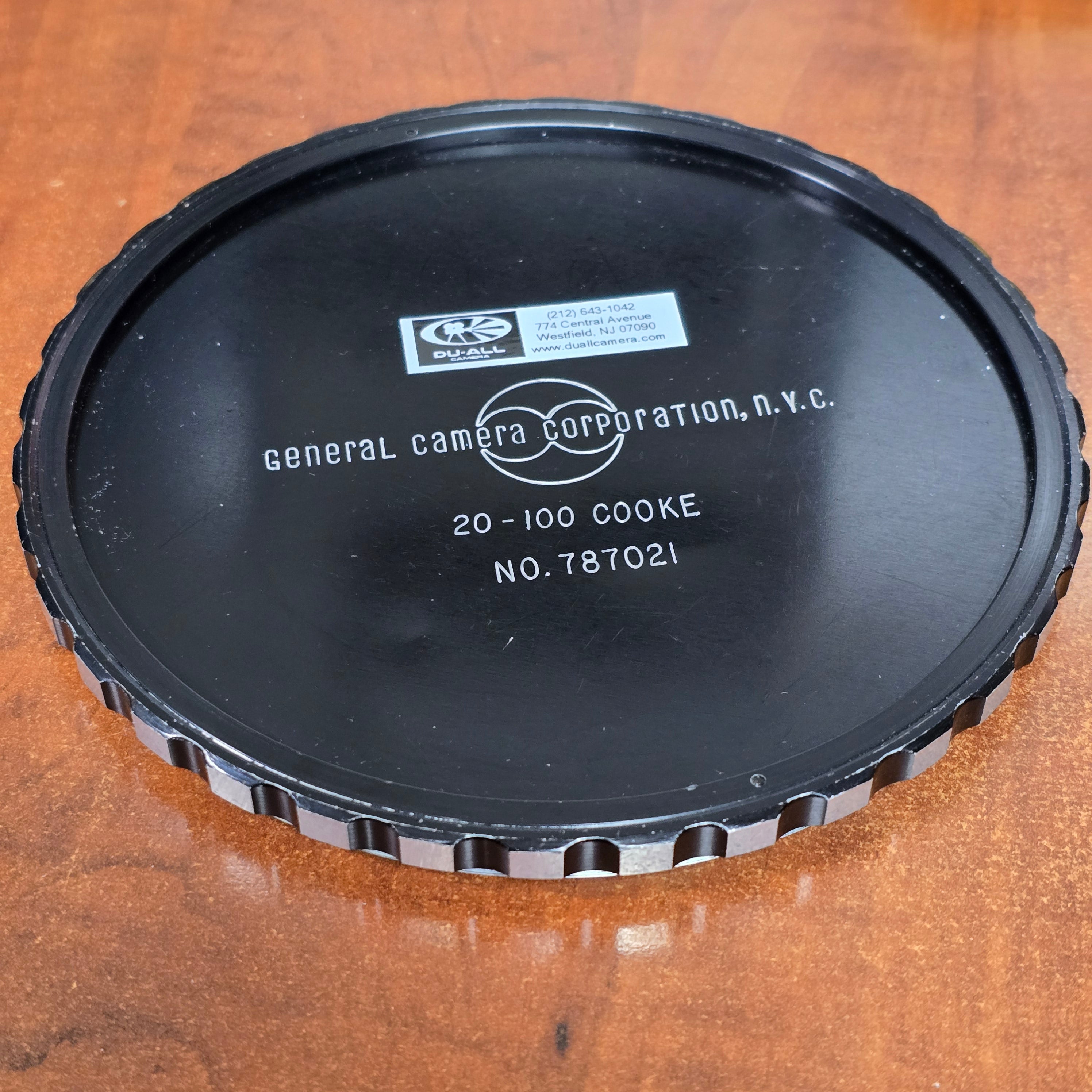 Cooke 20-100mm Threaded Metal Lens Cap S# 787021 – Du-All Camera