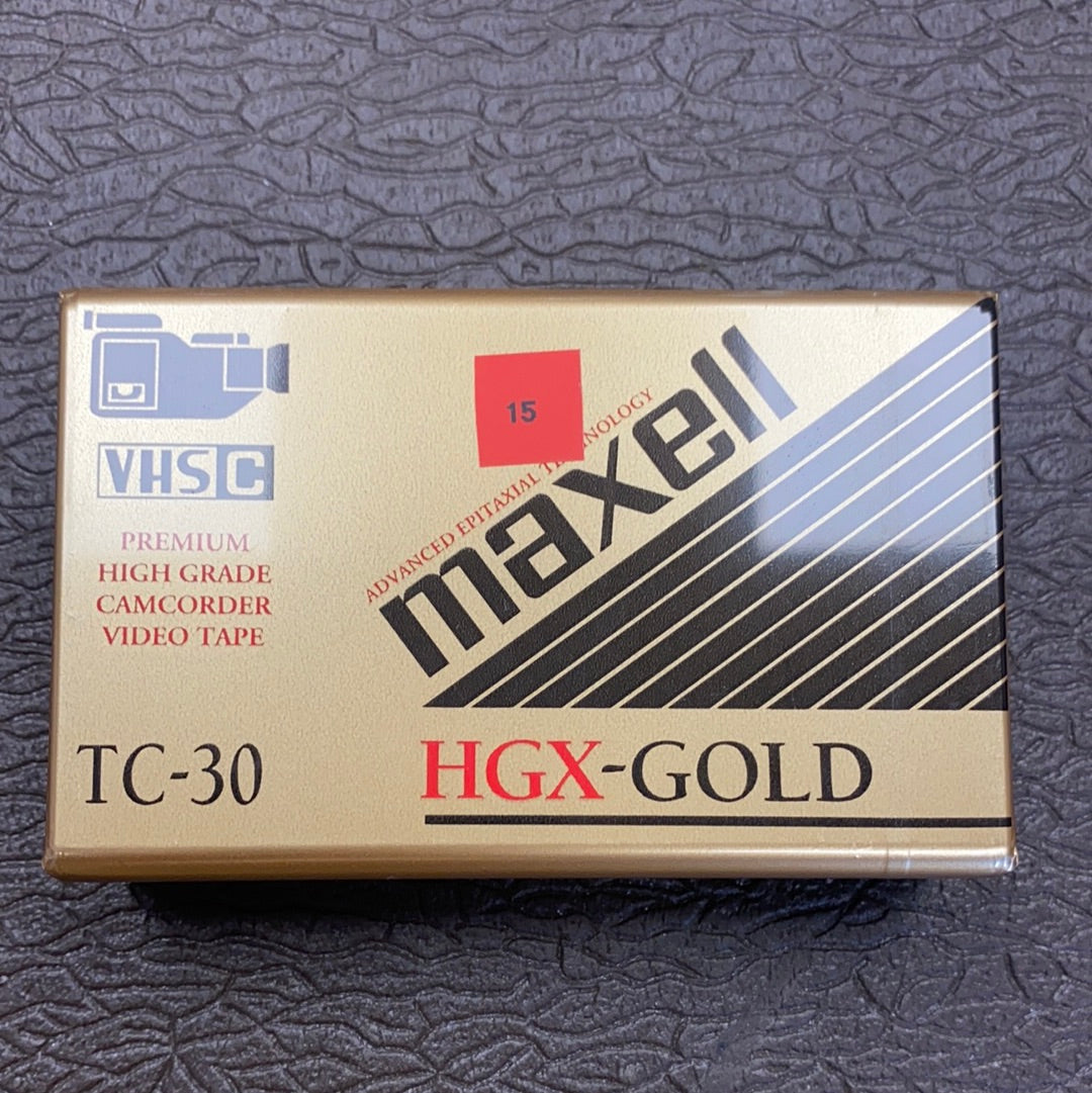 Maxell VHS-C HGX-GOLD TC-30 – Du-All Camera